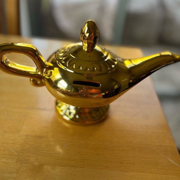 Kitchen | Disney Gold Teapot Coin Bank Piggy Bank | Poshmark